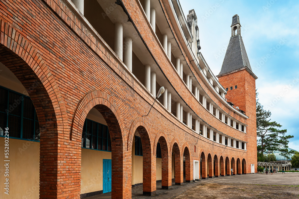 View of Pedagogical College of Da Lat located in Da Lat city, Lam Dong ...