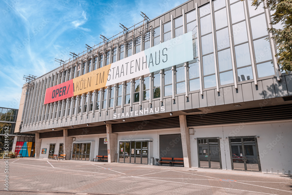30 July 2022, Cologne, Germany: Opera house in Staatenhaus Koln ...