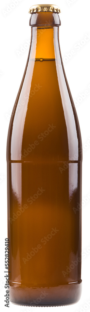 Generic brown beer bottle without label, PNG isolated on transparent ...