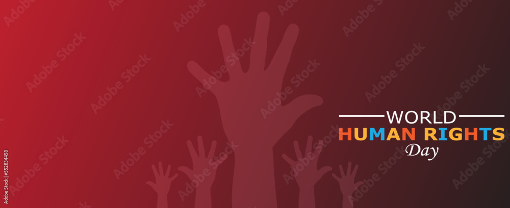 International human rights day. Poster for human rights day awareness ...