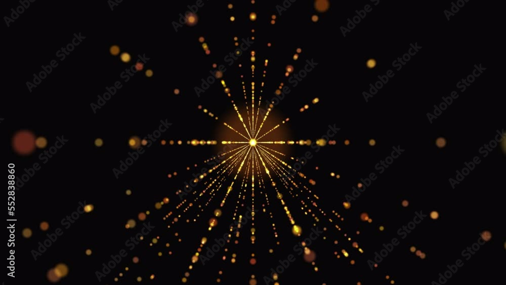 Abstract tunnel from digital neon lights on dark background Alpha ...