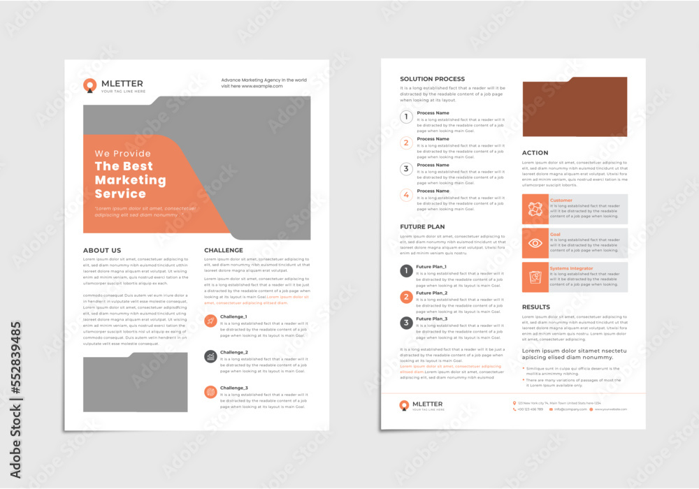 Corporate Business Modern Minimal Professional Case Study Layout Design ...