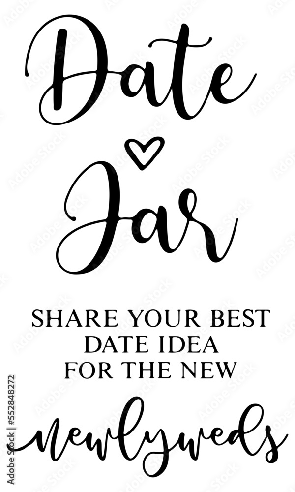 Date Night Svg, Date Jar Svg, Date Night Jar Svg, Newlyweds Svg ...