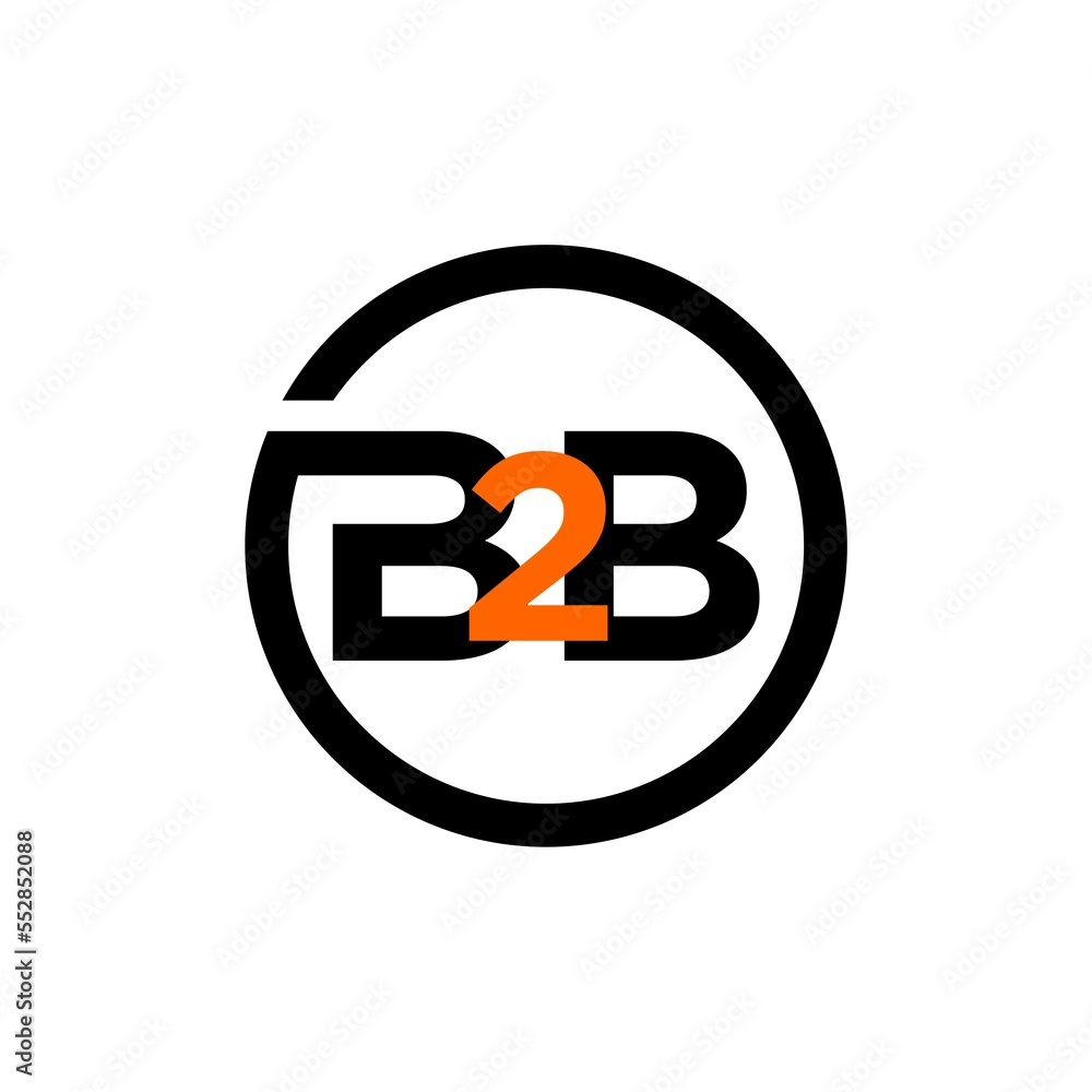 Logo B2B, Vector, Inisial, Logo grapic Stock Illustration | Adobe Stock