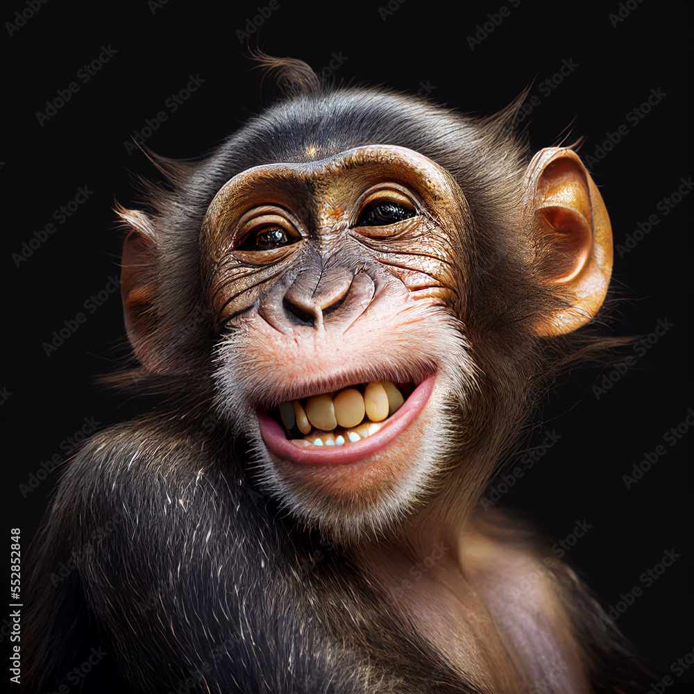 Smiling Chimpanzee