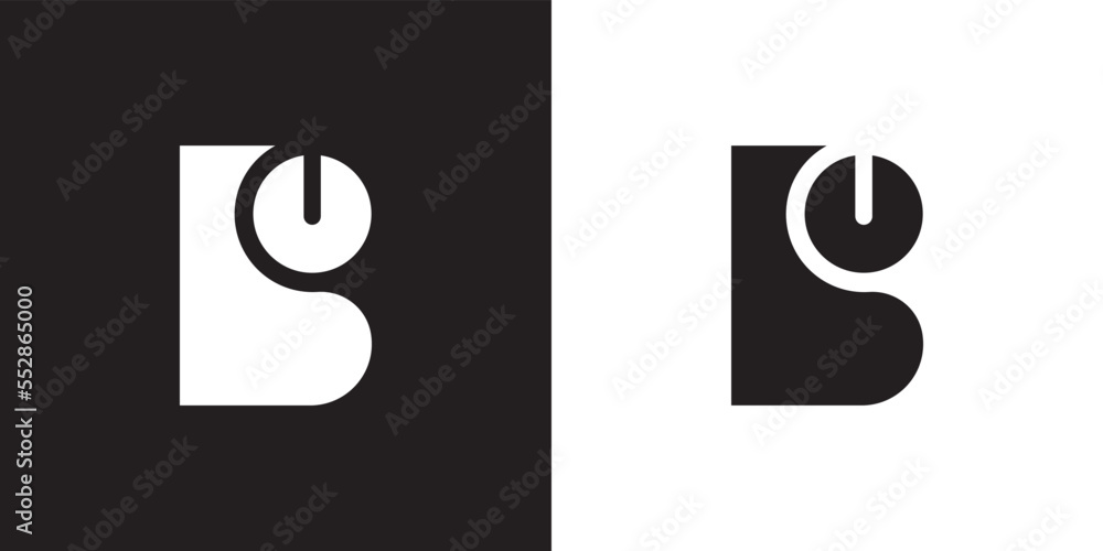 Minimal BU logo. Icon of a UB letter on a luxury background. Logo idea ...