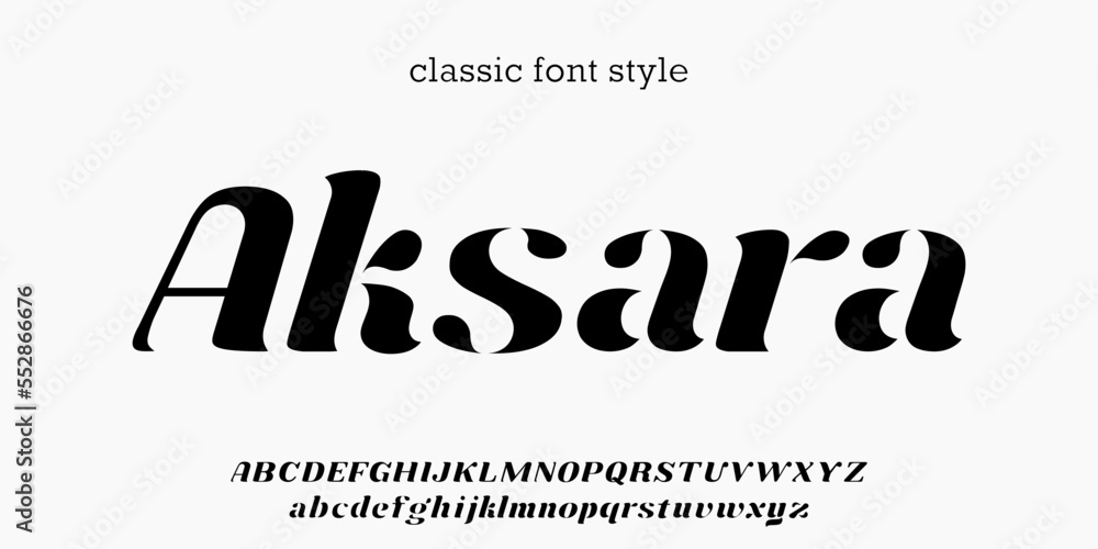 classic font style, good font type, graphic, alphabet vector Stock ...