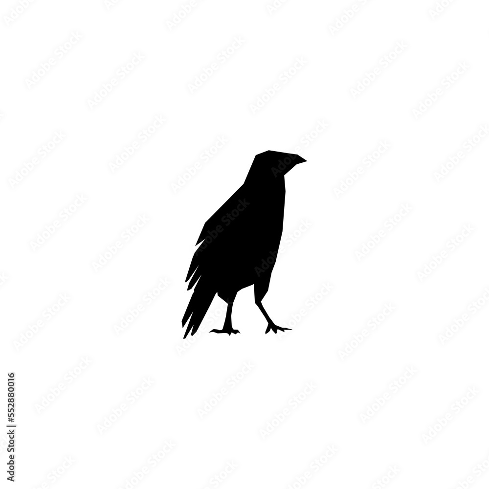 Raven icon Stock Vector | Adobe Stock