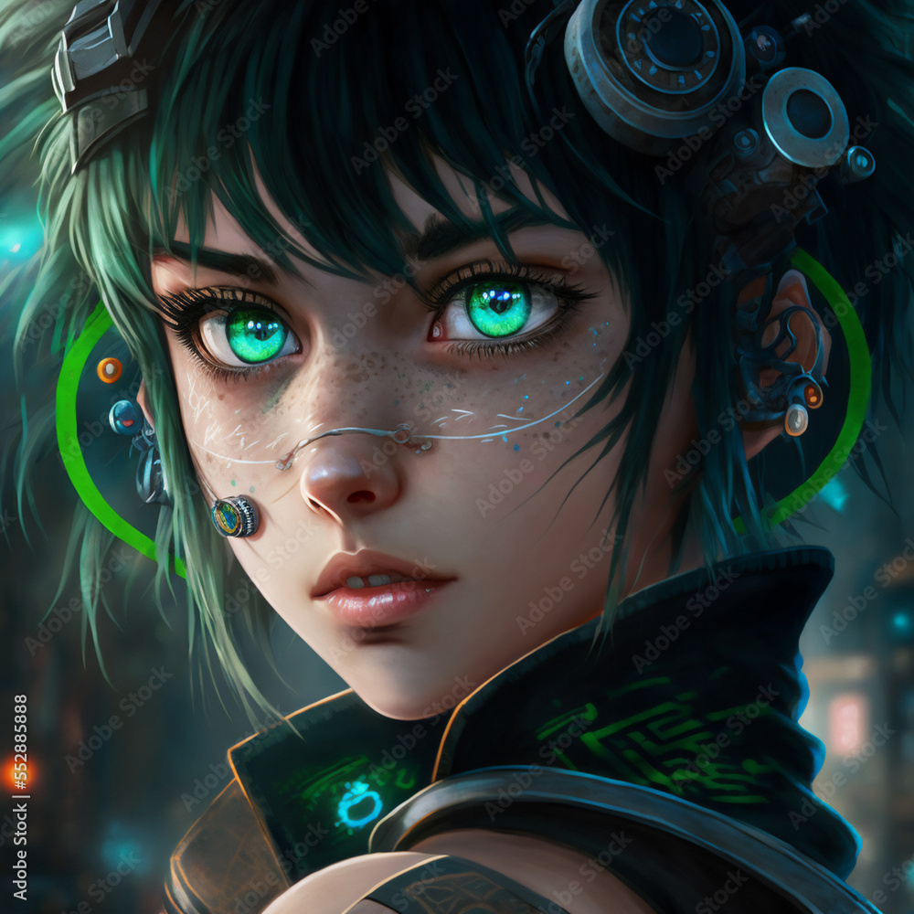 Cybernetic Eyes Anime