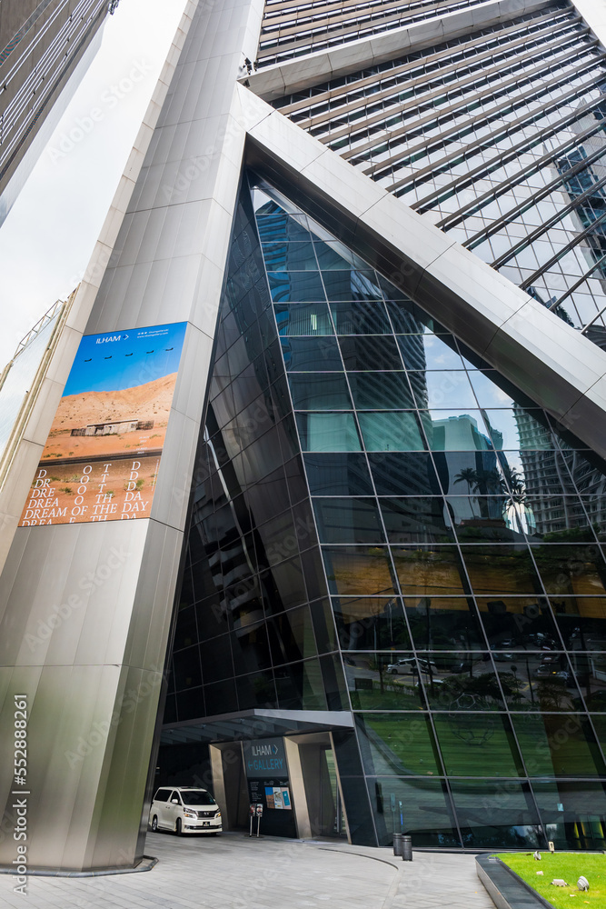 Kuala Lumpur, Malaysia - December 2022: Ilham Gallery entrance. ILHAM ...