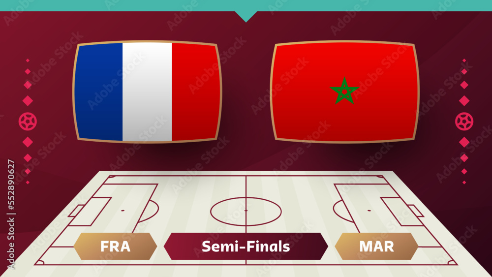 France morocco playoff semi finals match Football 2022. Qatar, cup 2022 ...