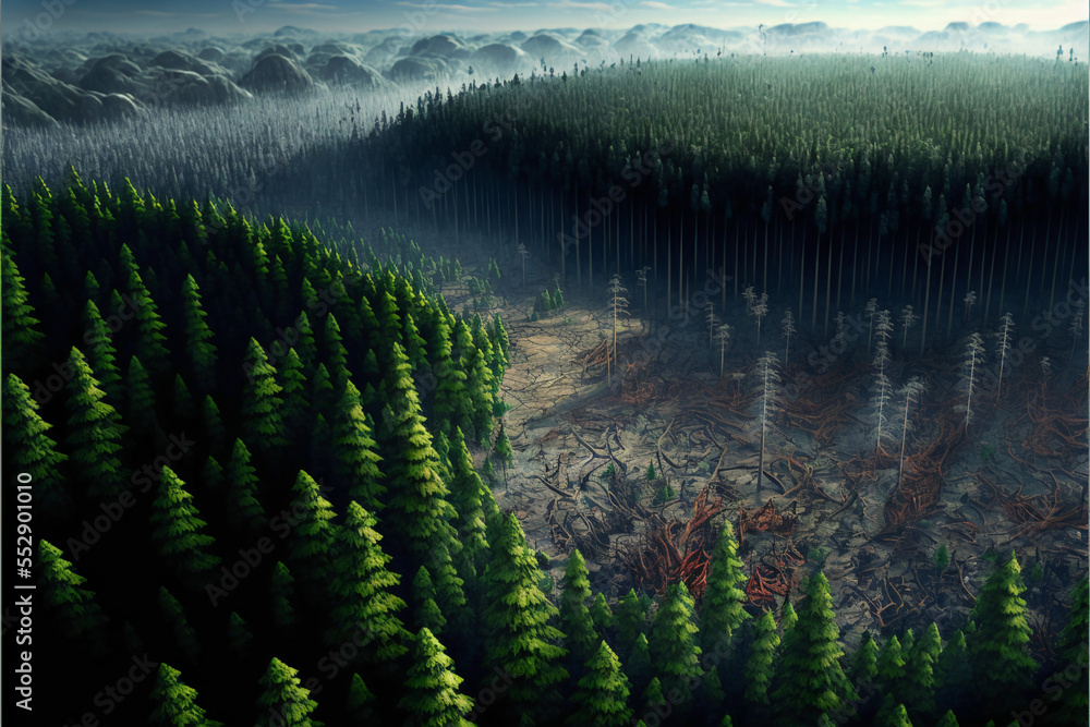 Deforestation contributing to global warming and climate change ...