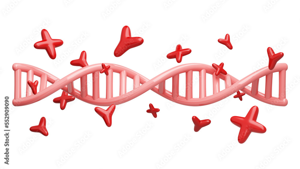 Genes DNA helix pink and X chromosome, red Y axis. Genetics and ...