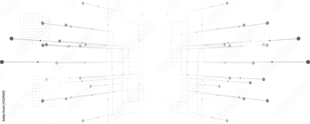 Gray and white technology background image Line design for ...