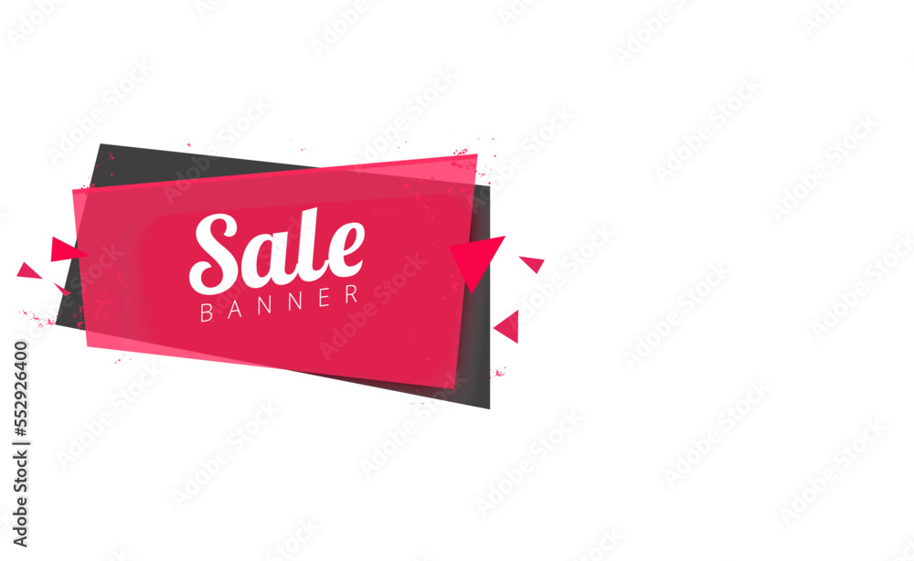 Modern abstract vector banner. Transparent geometric shape design ...