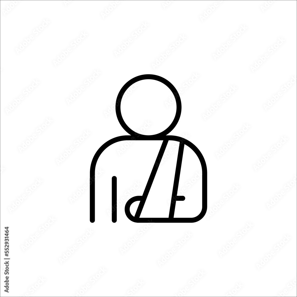 Broken Arm Icon
