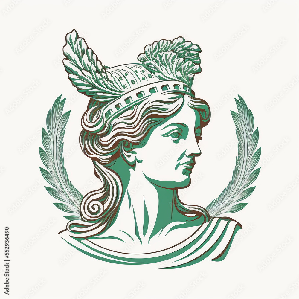Hera goddess vector for logo or design. Generative AI Stock ...