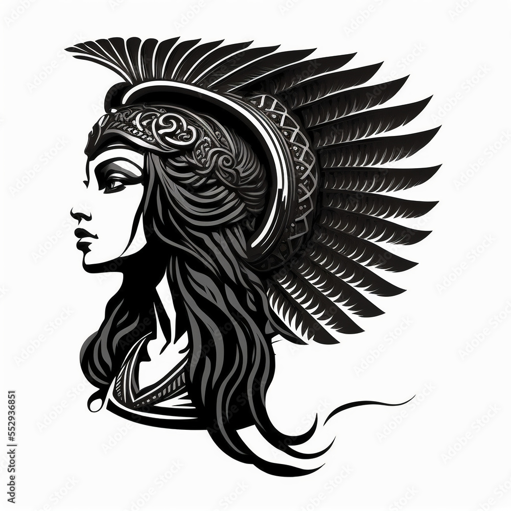 Isis goddess vector for logo or design. Generative AI Stock ...