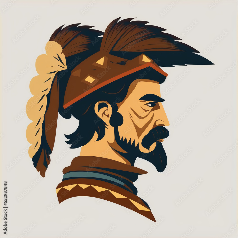 Spanish conquistador vector for logo or design. Created with Generative ...