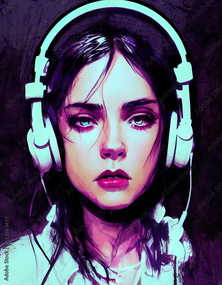 Girl Dj Art