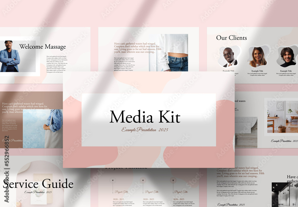 Media Kit Presentation Stock Template | Adobe Stock