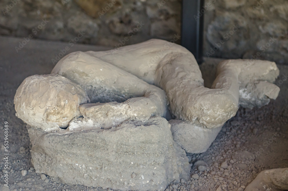 victim in pompeii of the eruption of mt vesuvius Stock Photo | Adobe Stock