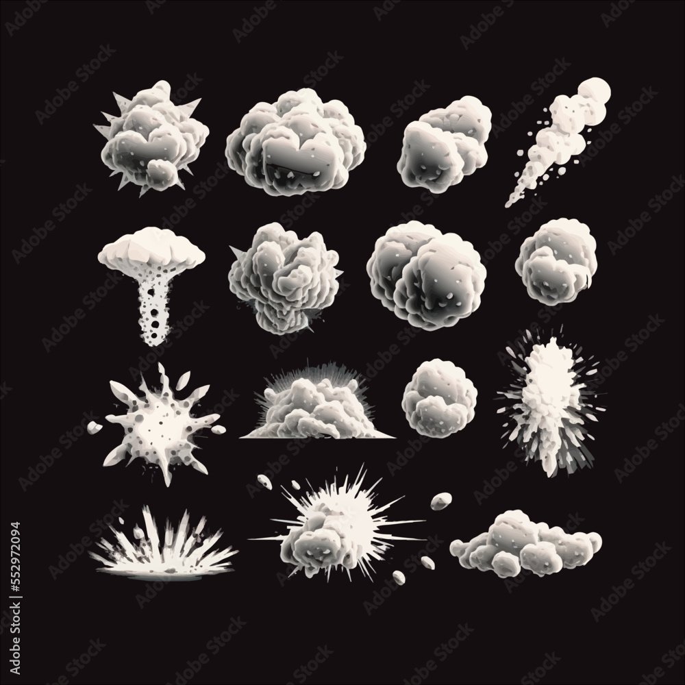 Comic energy explosion. Trace from dynamic movements. Isolated on a ...