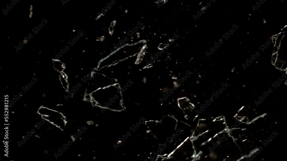 Broken cracks glass fracture effect texture isolated abstract black ...