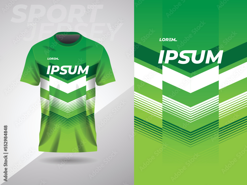 green abstract sports jersey football soccer racing gaming motocross ...