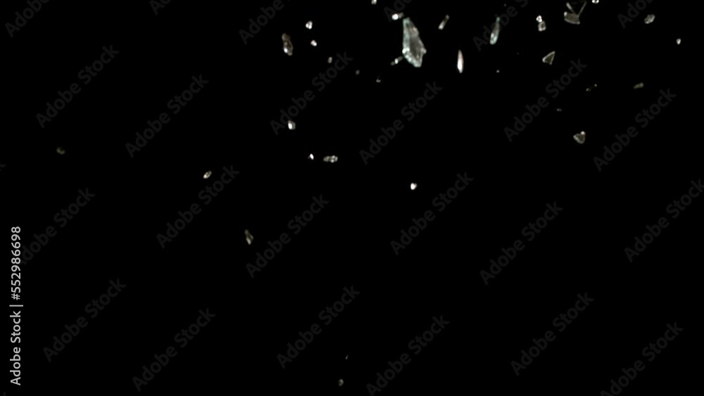 Broken cracks glass fracture effect texture isolated abstract black ...