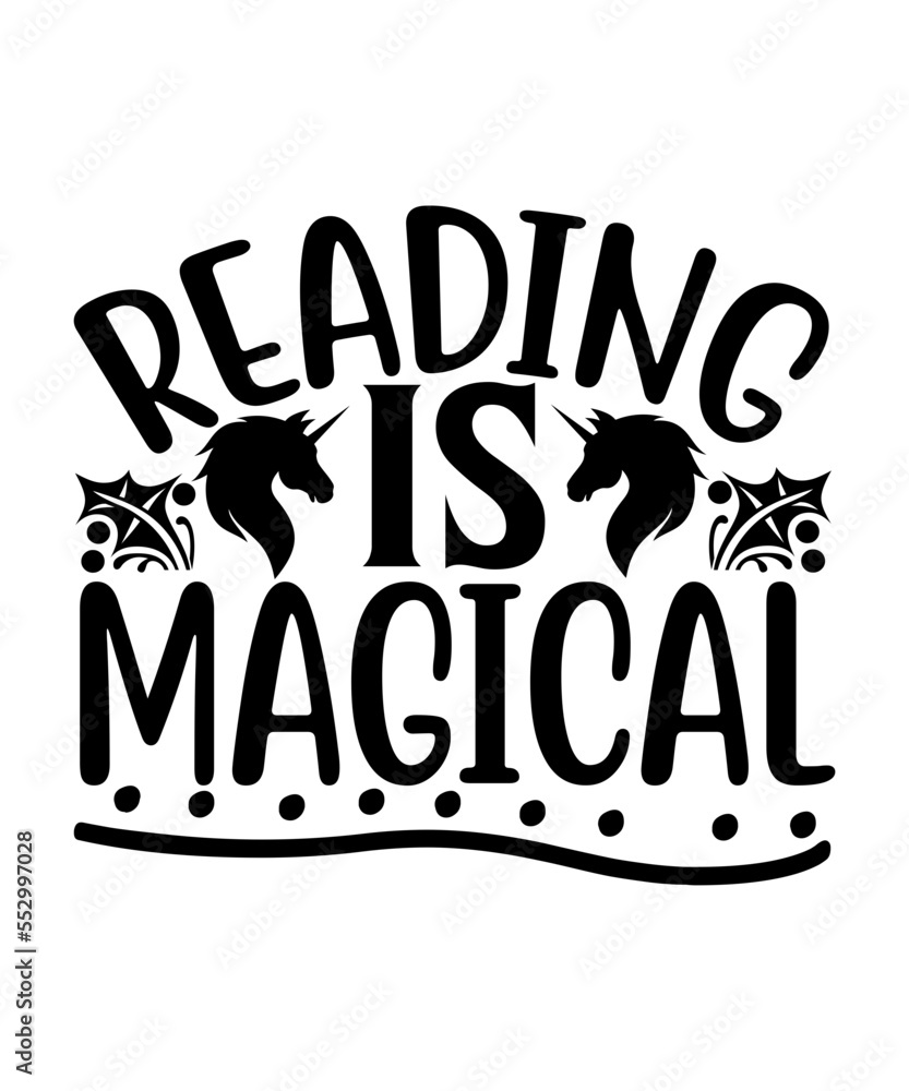 Reading is magical SVG, Bundle sale, svg bundles,svg design bundle ...