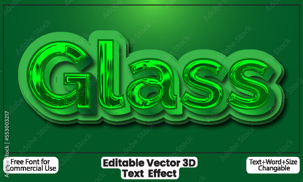Editable Vector 3D Text Effect Stylish Font Word Letter Alphabet Logo ...