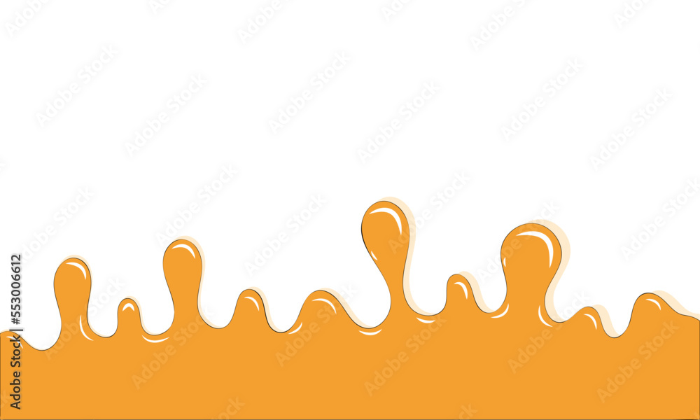 melted yellow sweet liquid Stock Vector | Adobe Stock