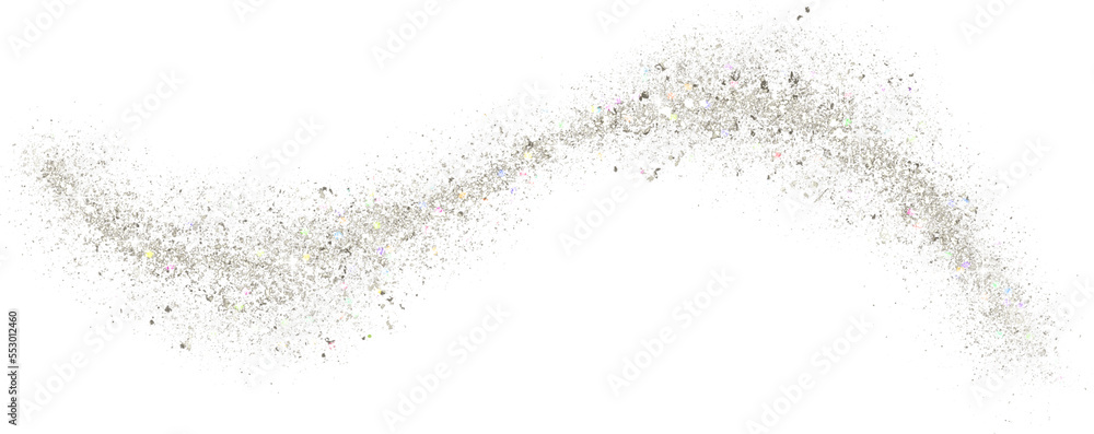 Silver glitter hand-drawn line curve Stock Illustration | Adobe Stock