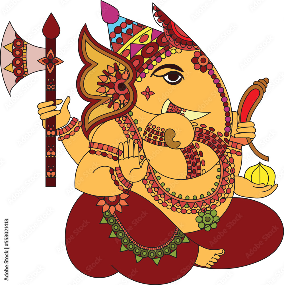 Lord Ganesha specially crafted Hindu wedding cards for any auspicious ...