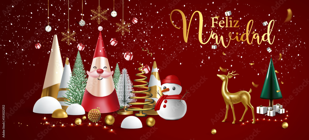 tarjeta o pancarta para desear una Feliz Navidad en oro sobre un fondo ... tarjeta o pancarta para desear una Feliz Navidad en oro sobre un fondo ...