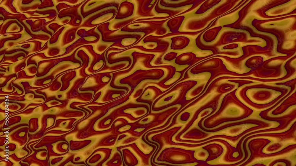 Vidéo Stock Animated 3D waving cloth texture. Liquid holographic ...