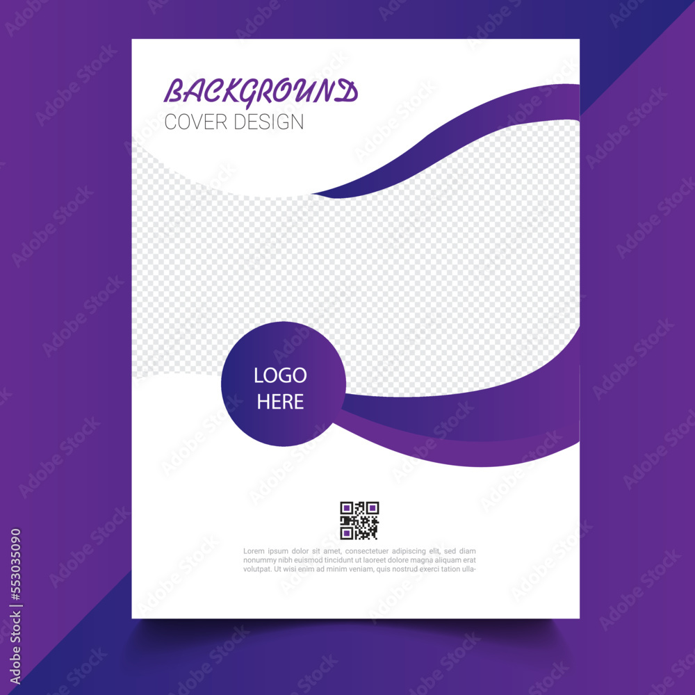 Brochure, poster, flyer, pamphlet, magazine, cover design with space ...