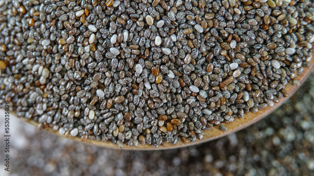 Fotografia do Stock: Semillas Chía Las semillas de chía son las ...