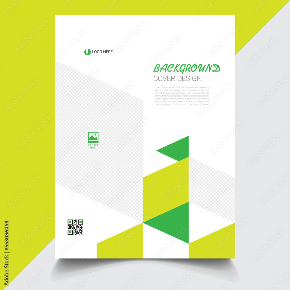 Brochure, poster, flyer, pamphlet, magazine, cover design with space ...