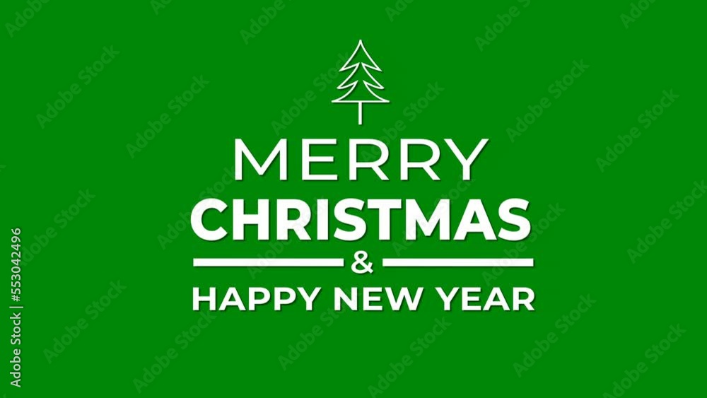 Merry Christmas and happy new year. Animation banner is suitable for ...