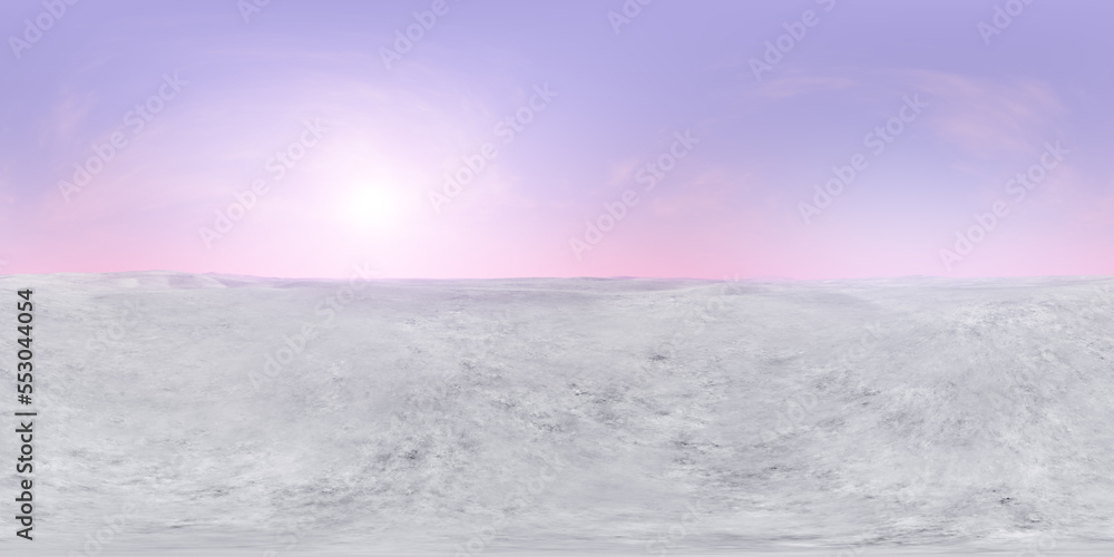 violet sky gray field 360 HDRI. environment, panorama, 3d rendering 02 ...