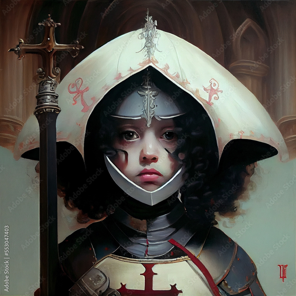 Gotic style images in the style of Leonard Fujita, a series that covers ...