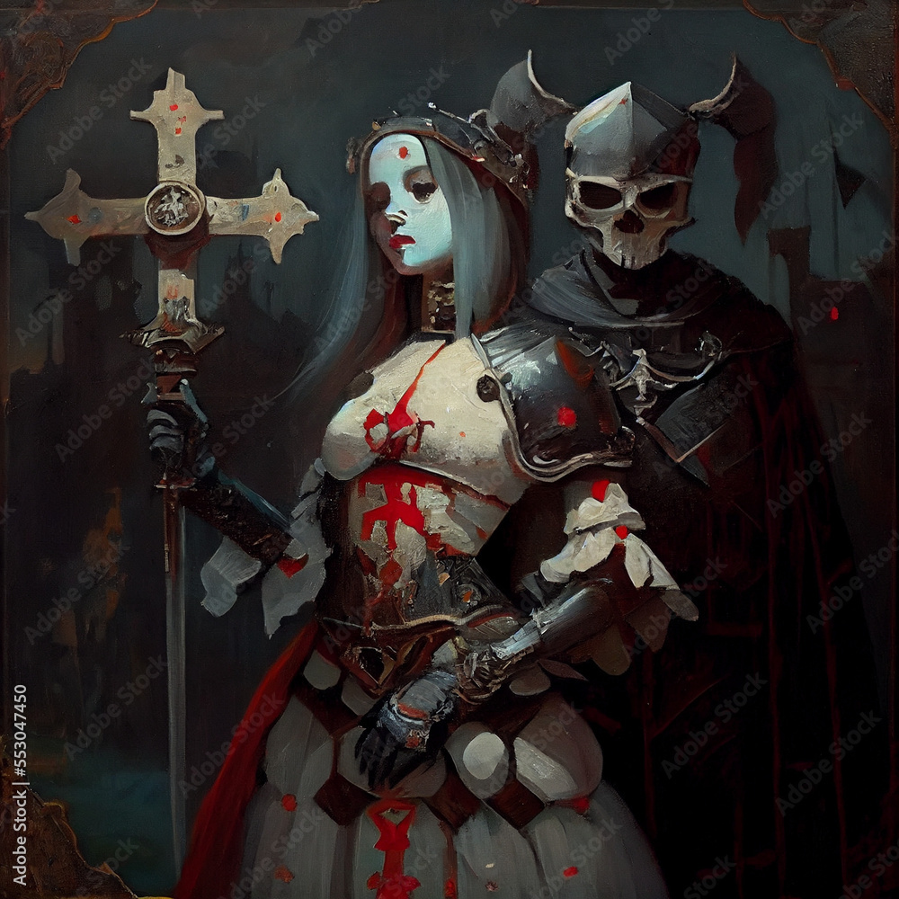 Gotic style images in the style of Leonard Fujita, a series that covers ...