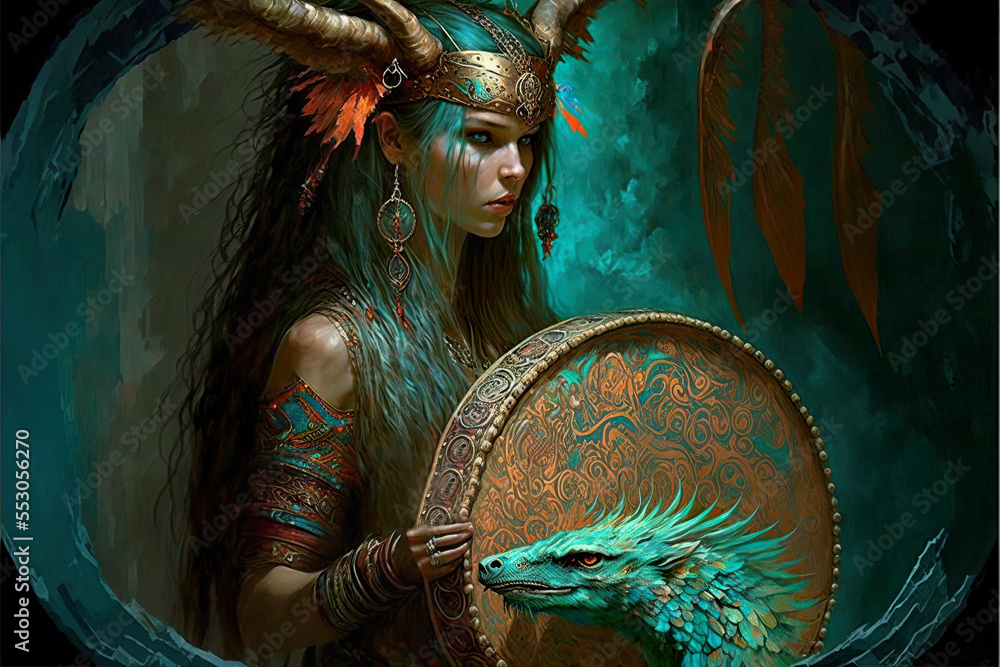 Turquoise dragon is the shamanic spirit and guardian of the powerful ...