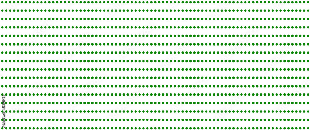 Green dot pattern on white background. Straight dot pattern for ...