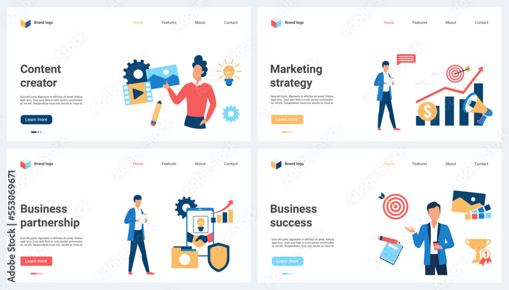 Success of marketing strategy, creation of content and business ...