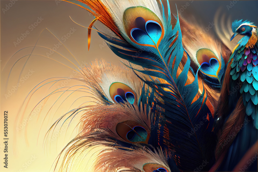 Abstract Peacock Background