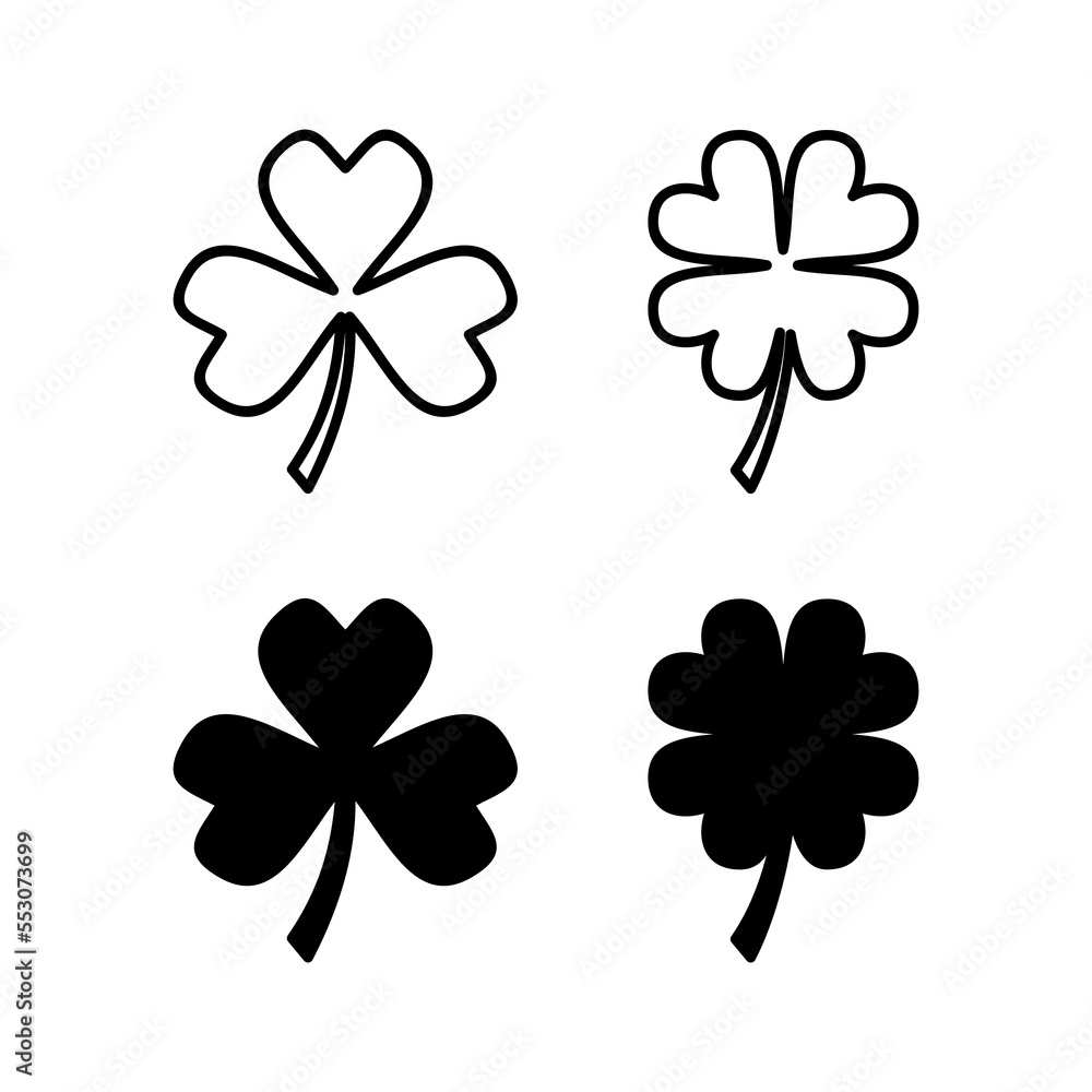Clover icon vector for web and mobile app. clover sign and symbol. four ...