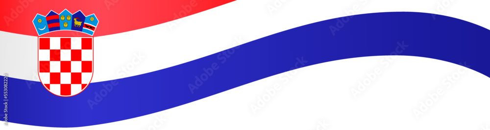 Croatia flag wave isolated on png or transparent background,Symbol ...